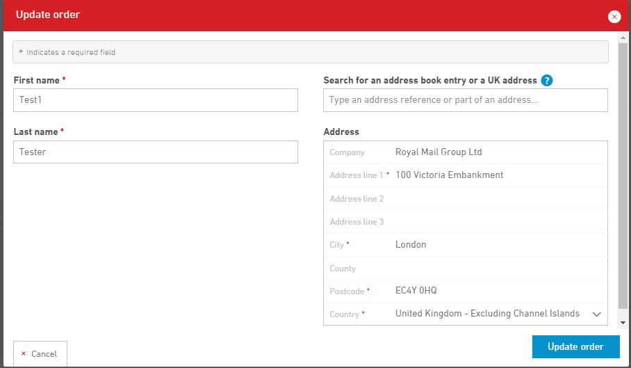 Click & Drop – Creating, processing and viewing your orders
